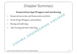 Enumerations, Type Wrappers and Autoboxing | PDF