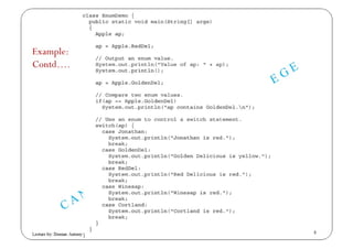 Enumerations, Type Wrappers and Autoboxing | PDF
