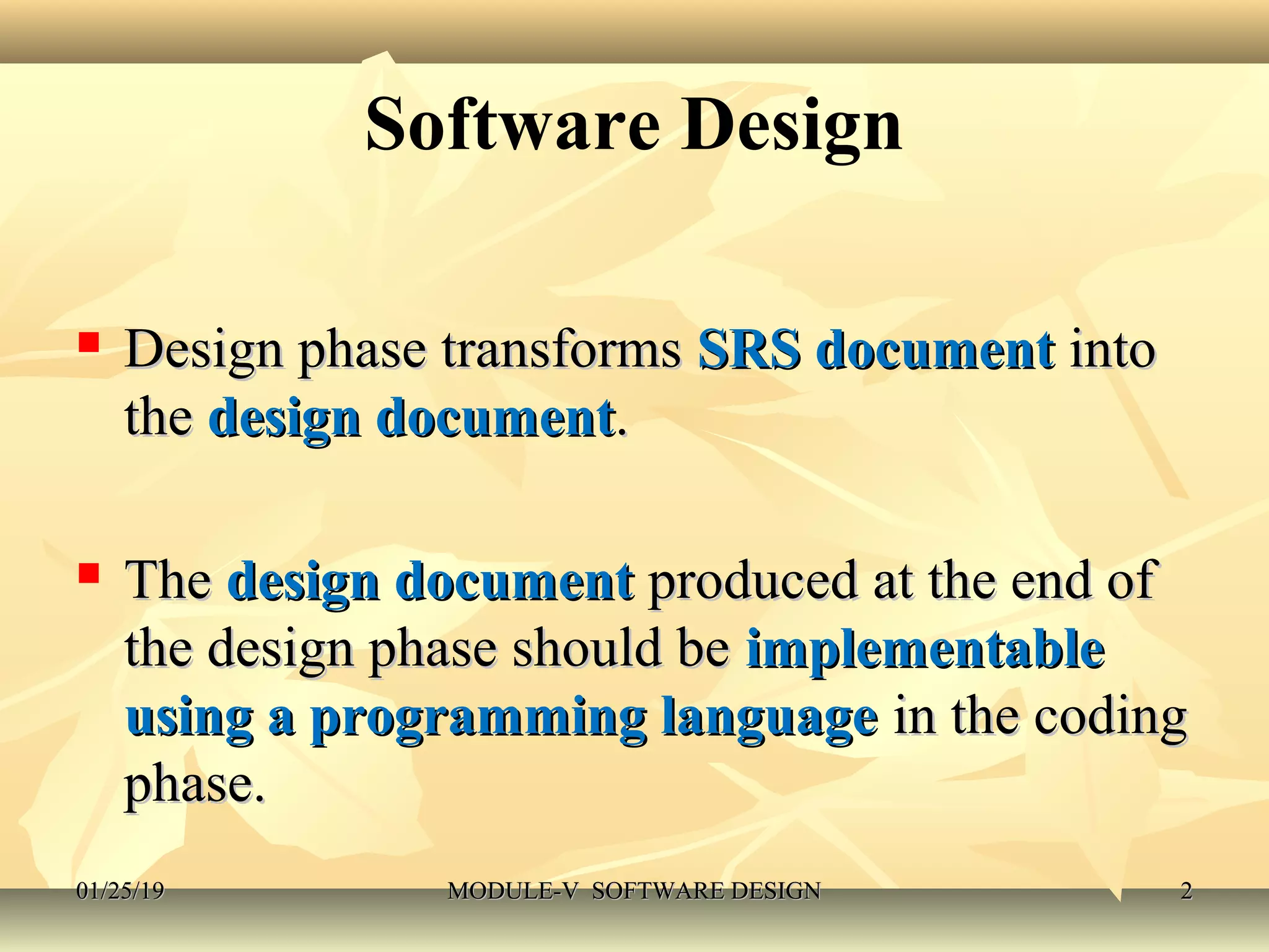 Software Design | PPT