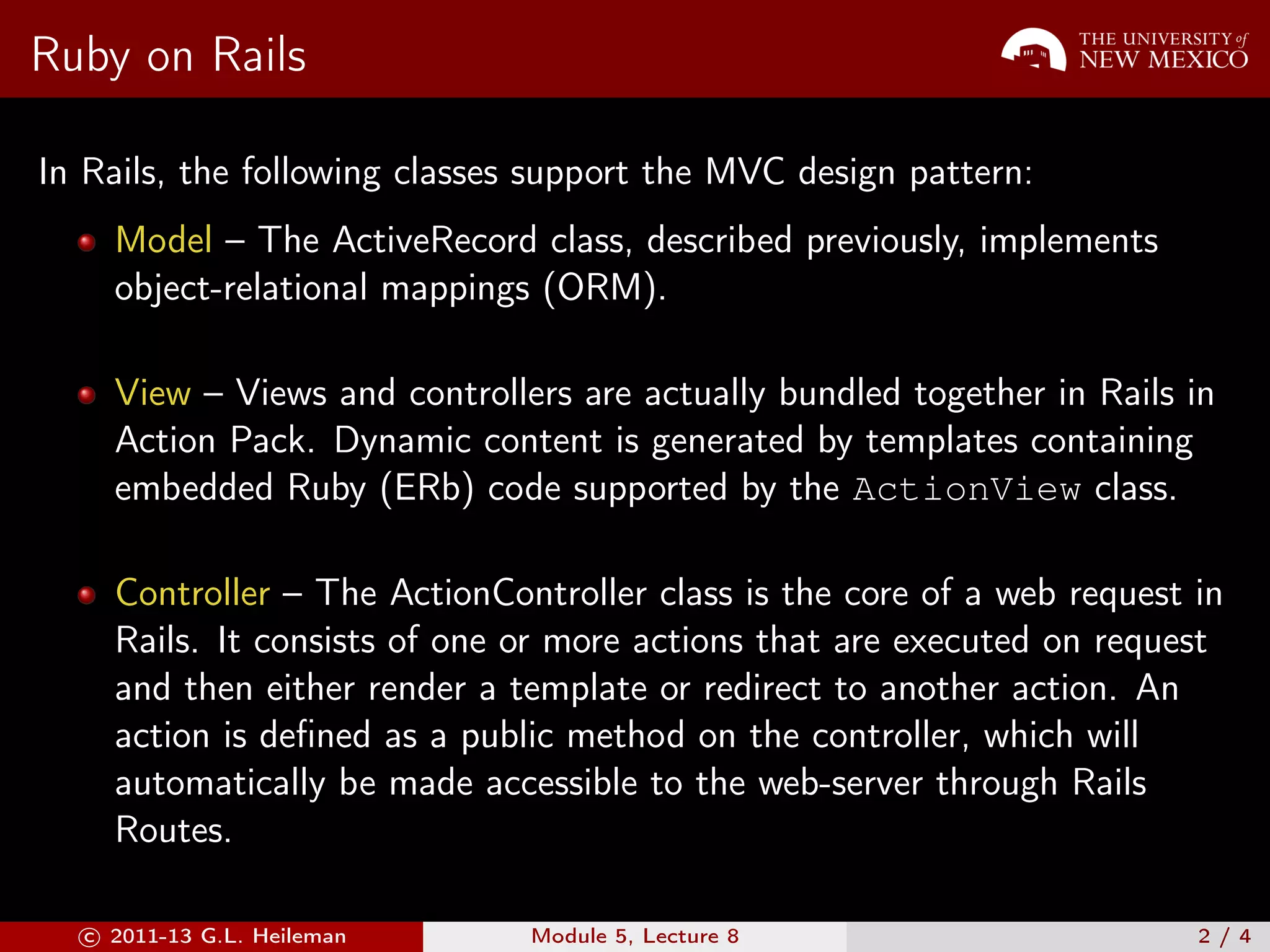 M5 l8-mvc-rails-handout | PPT