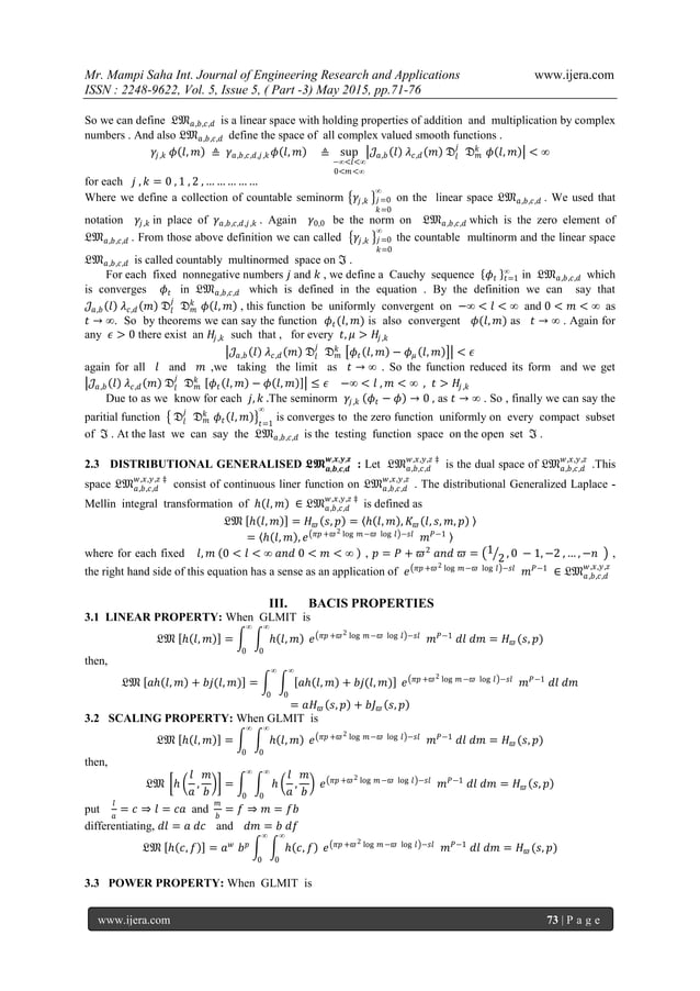 Generalized Laplace - Mellin Integral Transformation | PDF