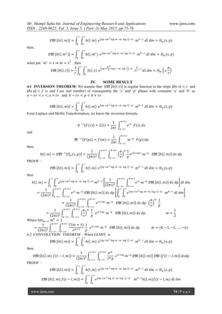 Generalized Laplace - Mellin Integral Transformation | PDF