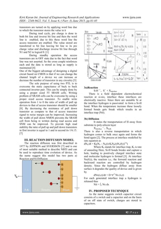 A Design Technique To Reduce Nbti Effects From 5t Sram Cells | PDF