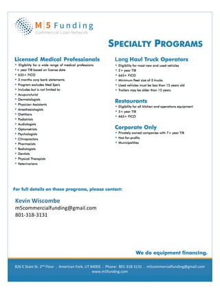 Equipment Financing brochure kw | PDF