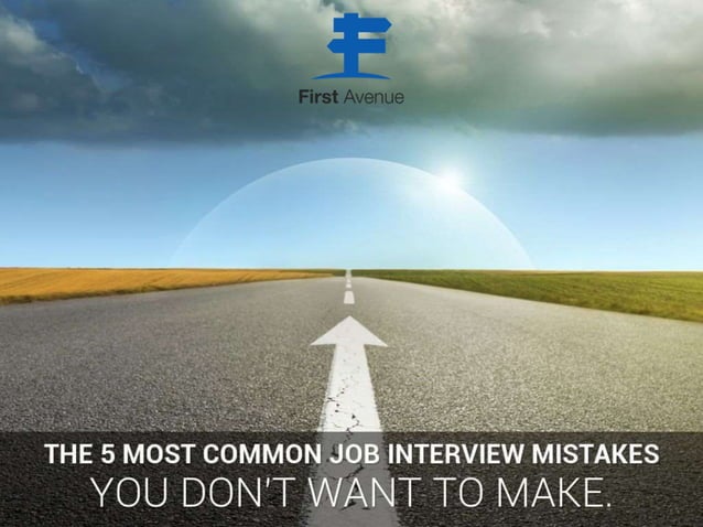 The 5 most common job interview mistakes | PPTX
