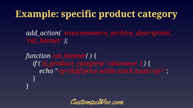 WooCommerce: Conditional Logic | PPT