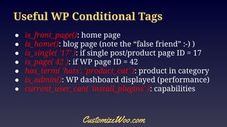 WooCommerce: Conditional Logic | PPT