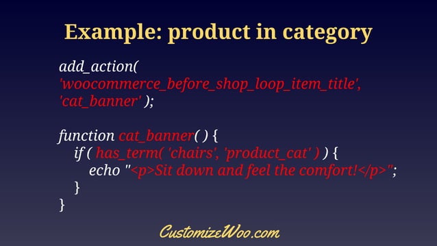 WooCommerce: Conditional Logic | PPT