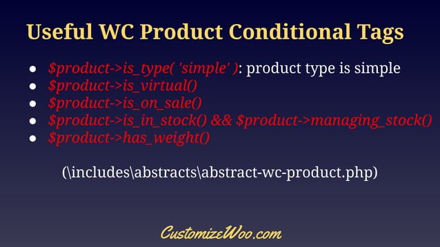 WooCommerce: Conditional Logic | PPT