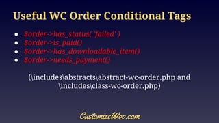 WooCommerce: Conditional Logic | PPT
