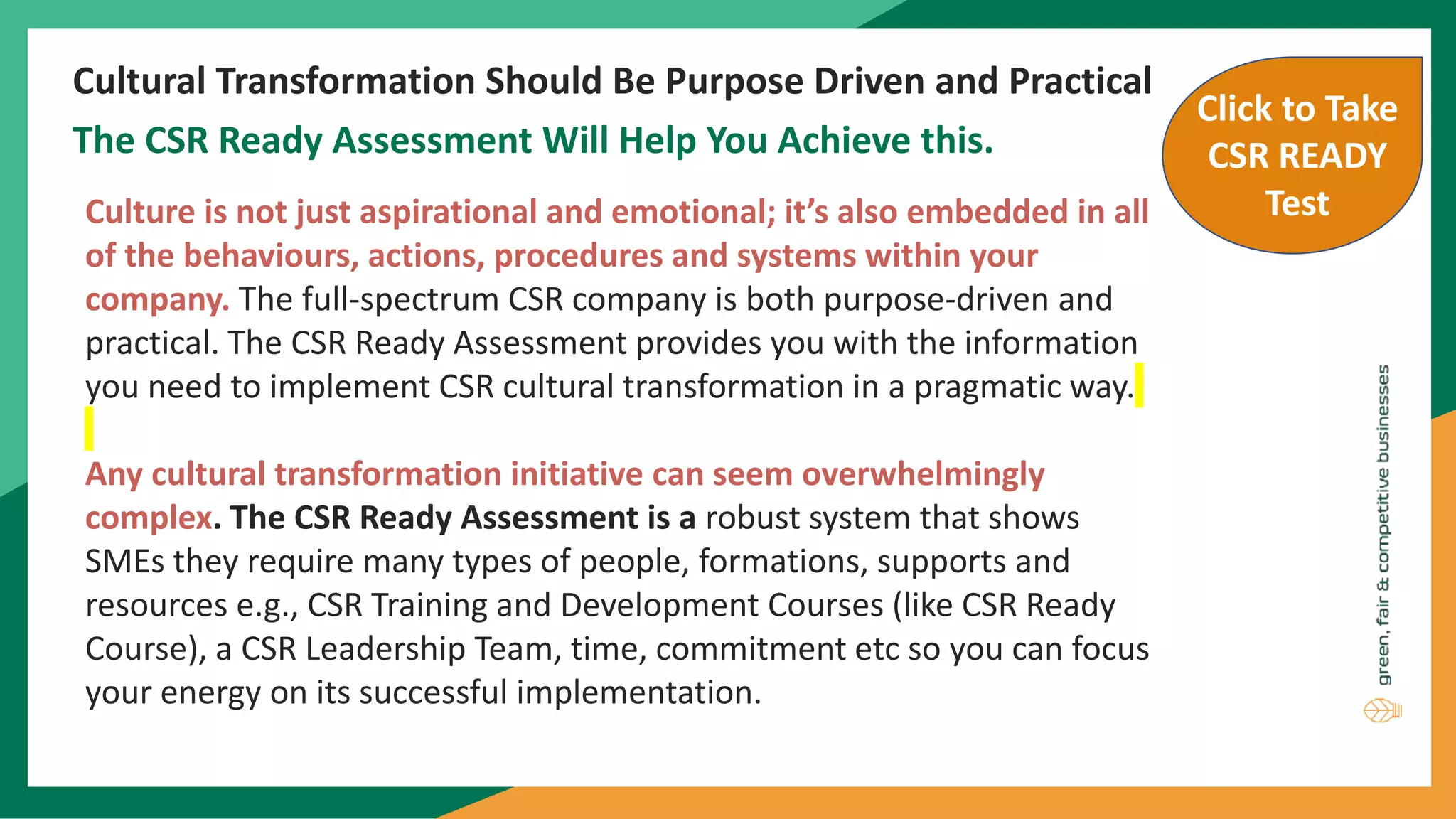 M5 CSR - Embracing CSR and Cultural Change Transformation (Long Term ...