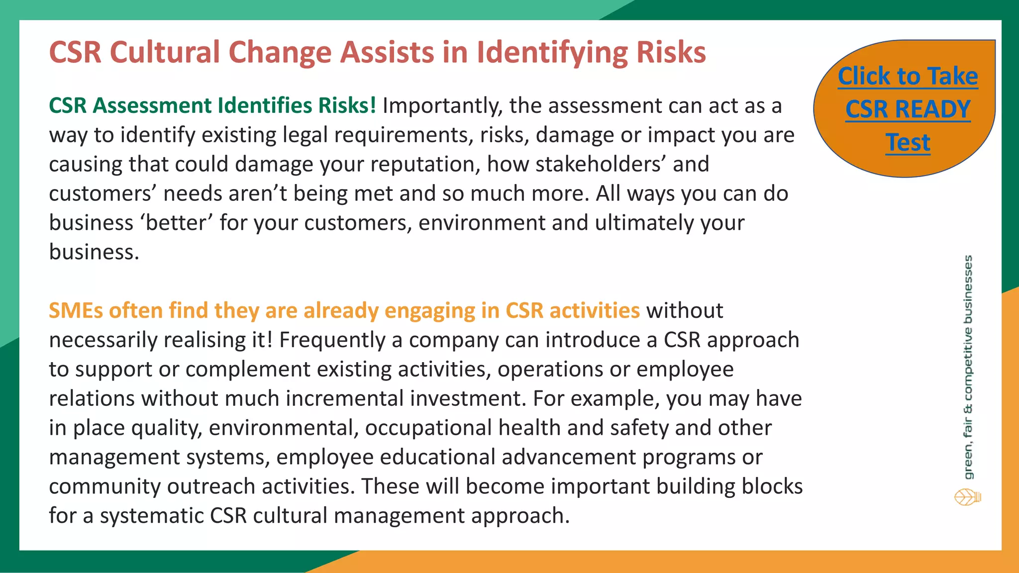 M5 CSR - Embracing CSR and Cultural Change Transformation (Long Term ...
