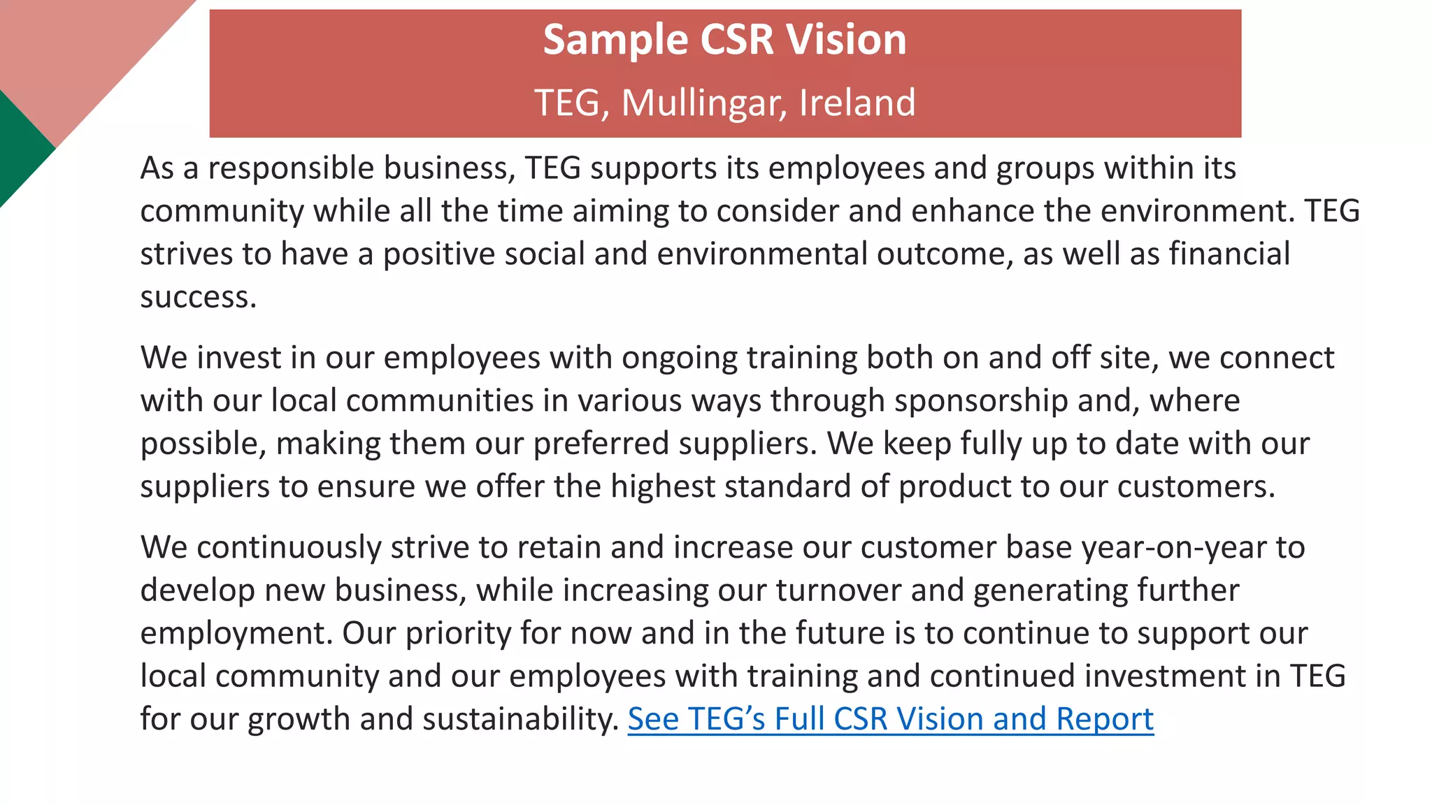 M5 CSR - Embracing CSR and Cultural Change Transformation (Long Term ...