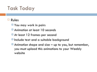 M5 - Graphical Animation - Before Mid Term Task | PPT | Computer ...