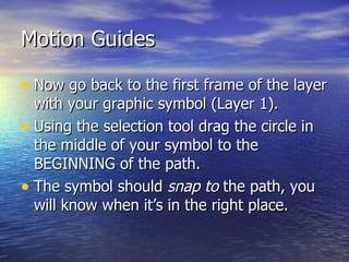 M5 - Graphic Animation - Motion Guide | PPT | Computer Animation | Computer Software and ...