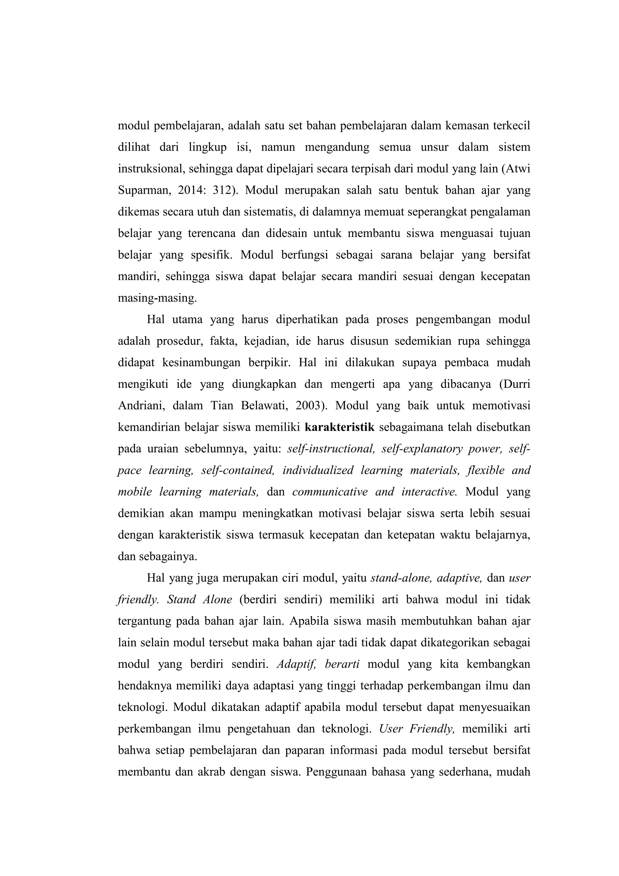 Pengembangan Bahan Ajar | PDF