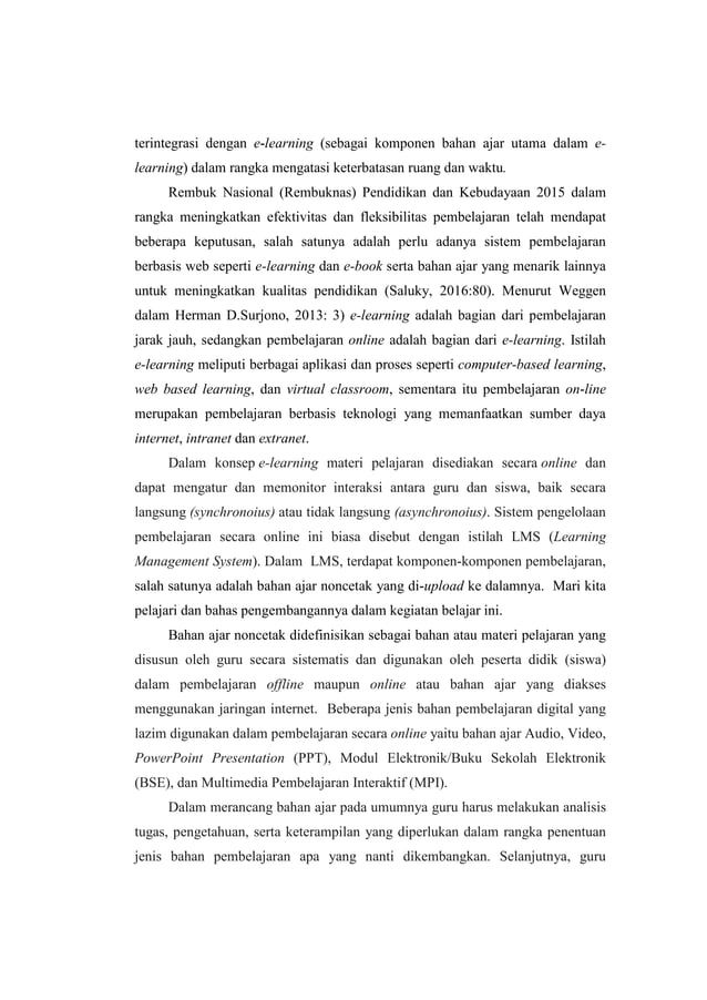 Pengembangan Bahan Ajar | PDF