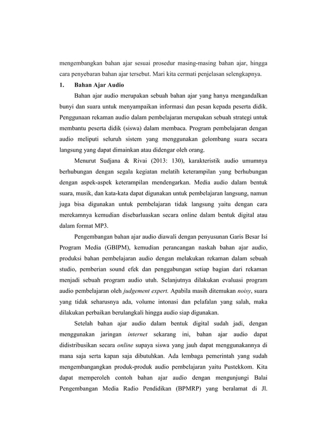 Pengembangan Bahan Ajar | PDF