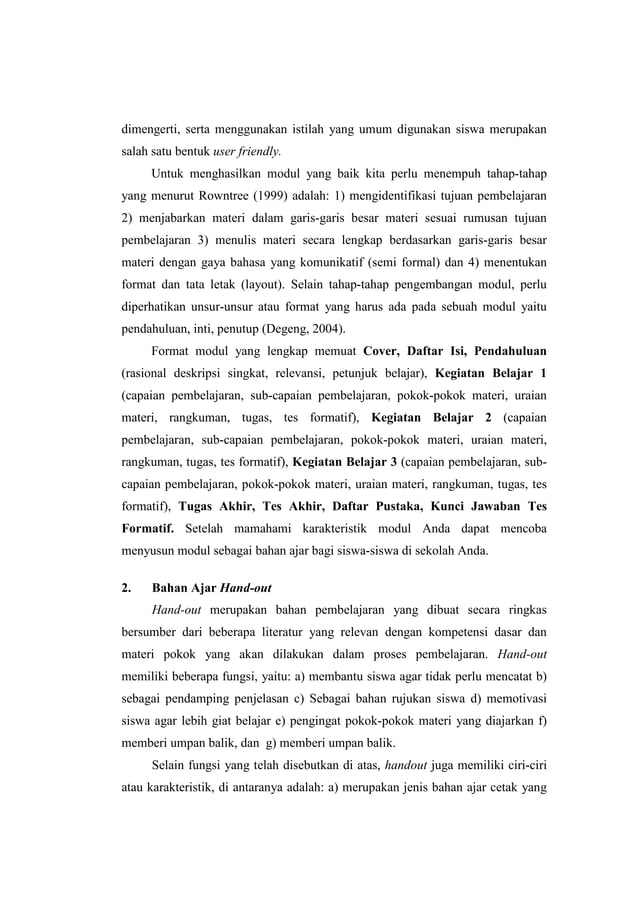 Pengembangan Bahan Ajar | PDF