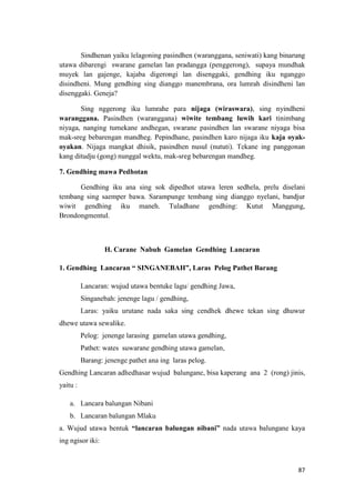 M5 kb 4 GENDHING JAWA LAN CAMPURSARI | PDF