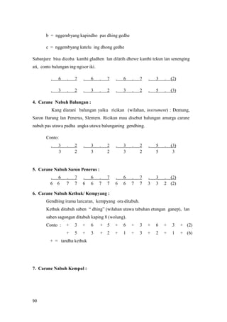 M5 kb 4 GENDHING JAWA LAN CAMPURSARI | PDF