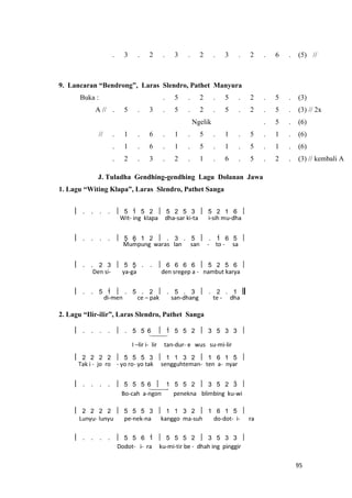 M5 kb 4 GENDHING JAWA LAN CAMPURSARI | PDF