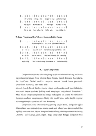M5 kb 4 GENDHING JAWA LAN CAMPURSARI | PDF