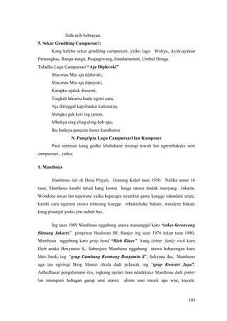 M5 kb 4 GENDHING JAWA LAN CAMPURSARI | PDF