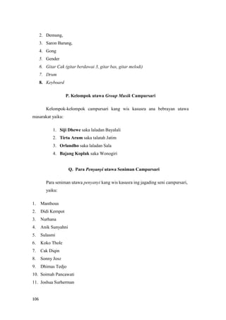 M5 kb 4 GENDHING JAWA LAN CAMPURSARI | PDF