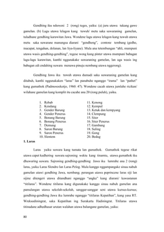 M5 kb 4 GENDHING JAWA LAN CAMPURSARI | PDF