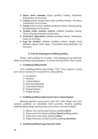 M5 kb 4 GENDHING JAWA LAN CAMPURSARI | PDF