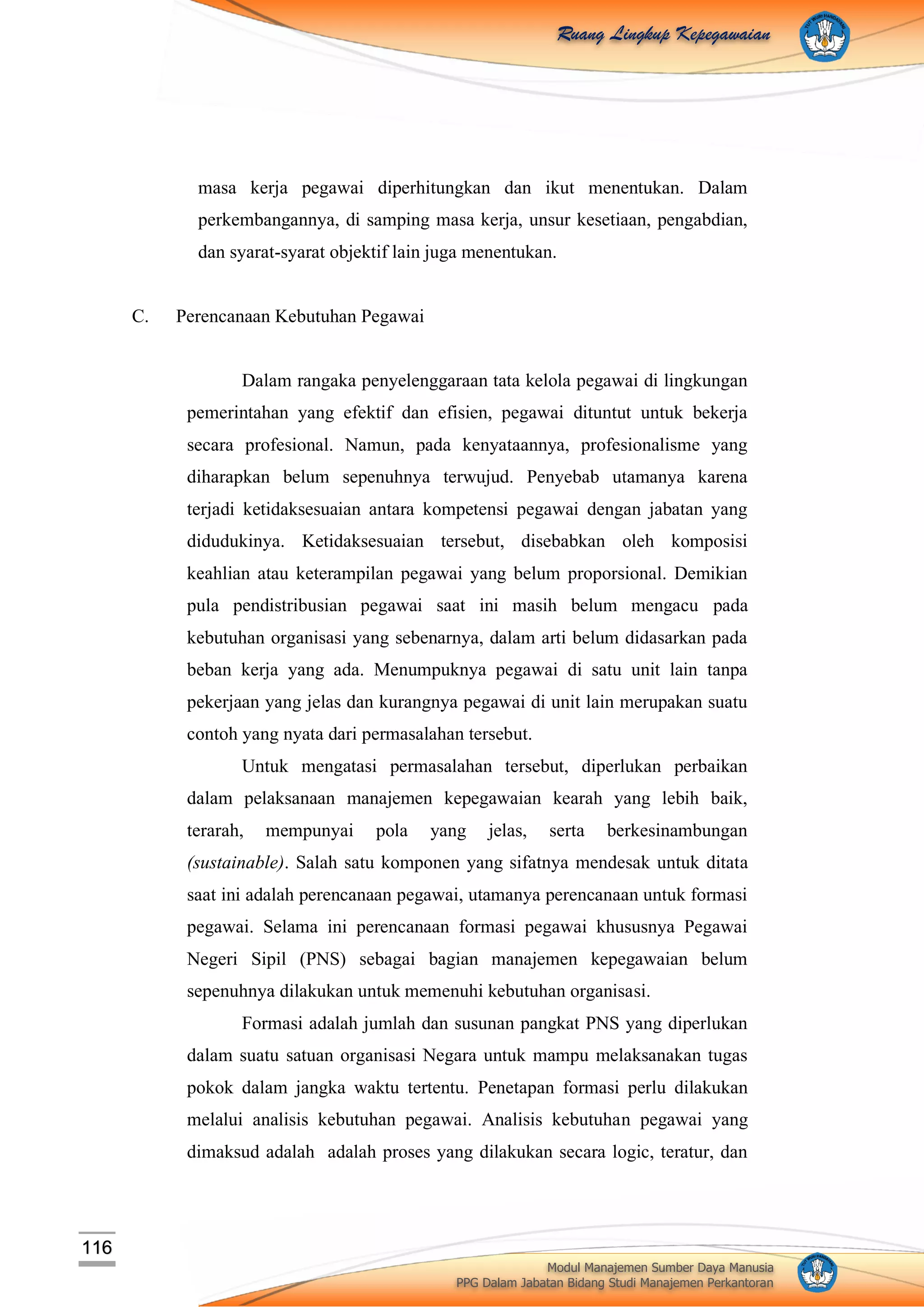 M5 kb4 ruang lingkup kepegawaian | PDF