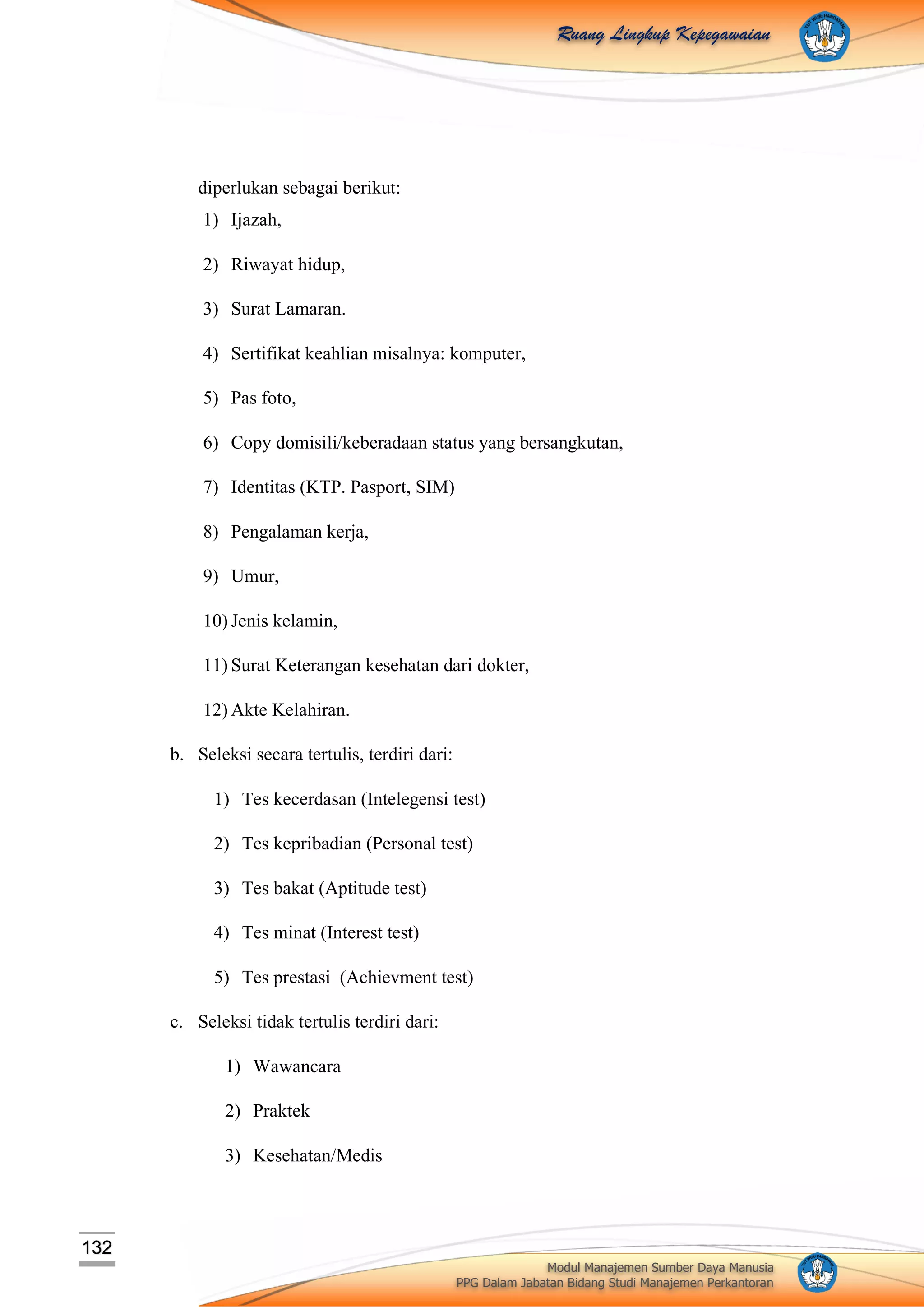 M5 kb4 ruang lingkup kepegawaian | PDF