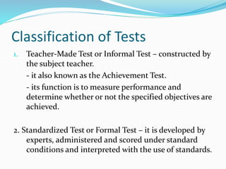 Kinds of Tests.ppt