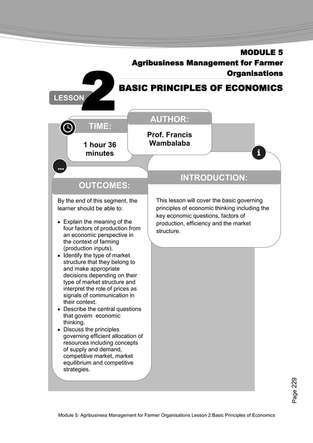 Farmer's Agribusiness Training Course: Module 5 - Agribusiness ...