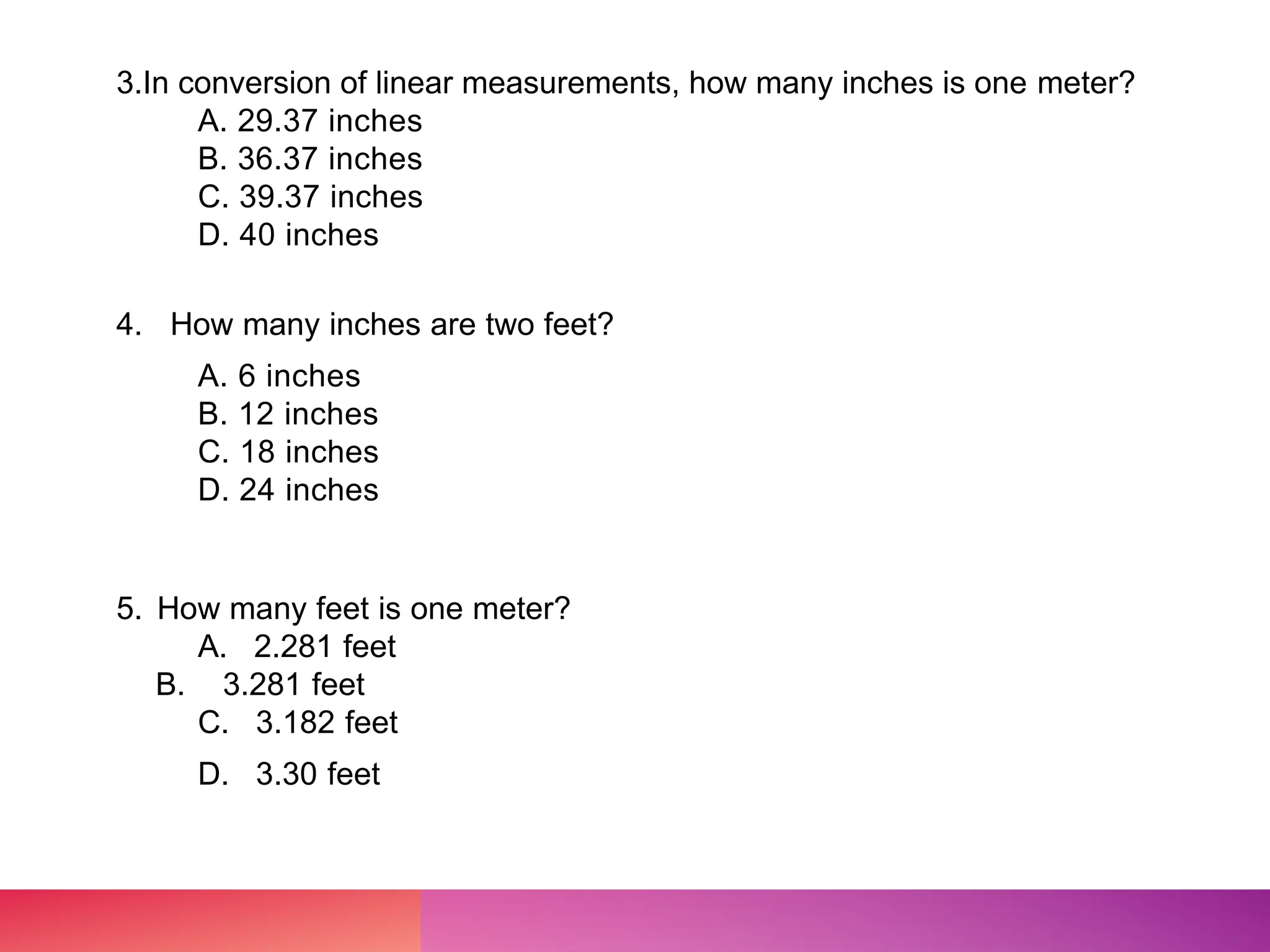 M5 MEASUREMENT & CALCULATIONS.pptx CARPE | PPTX