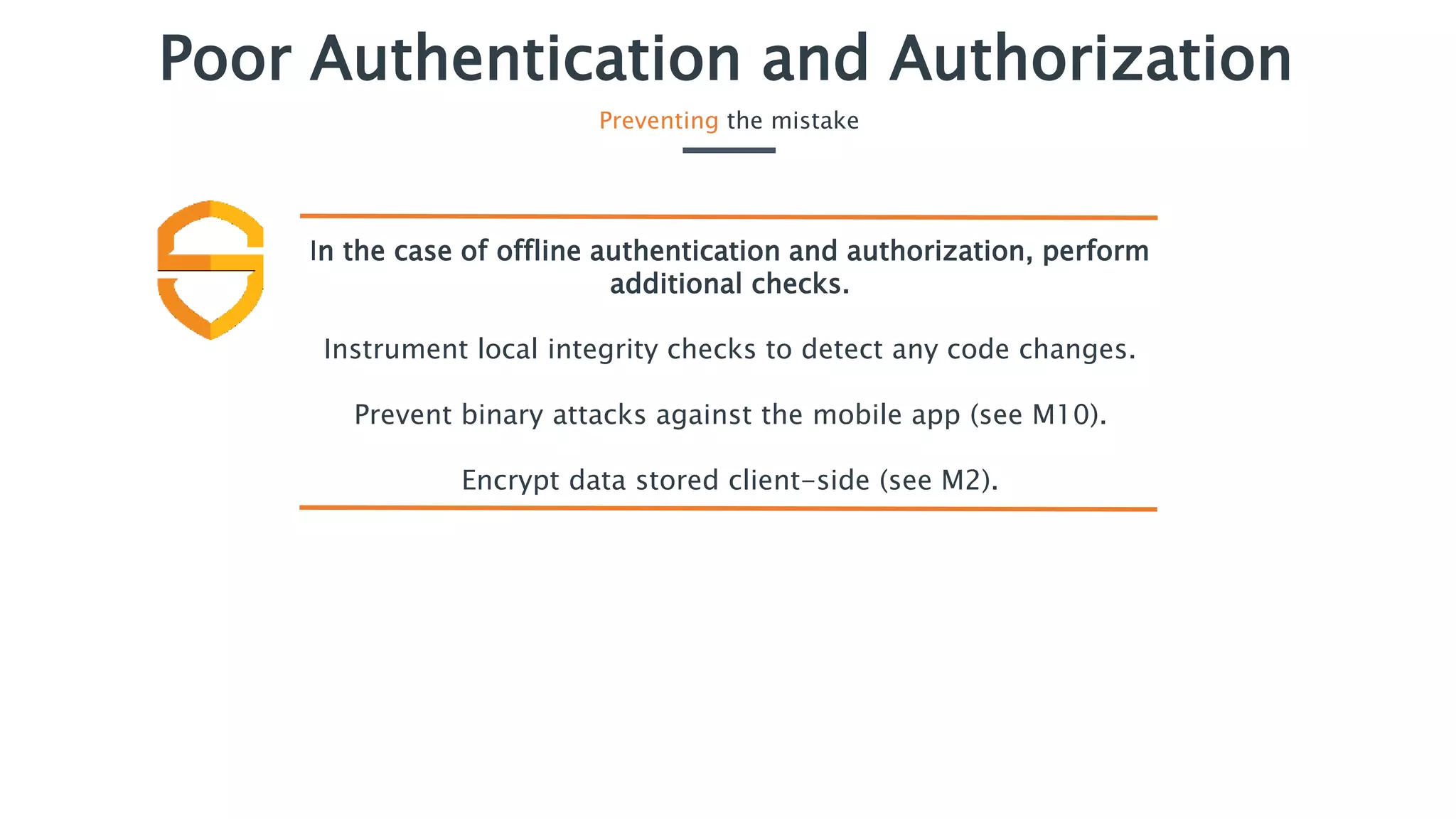 Secure Code Warrior - Poor authorization and authentication | PPT