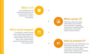 Secure Code Warrior - Poor authorization and authentication | PPTX