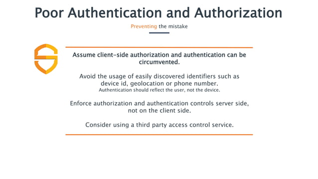 Secure Code Warrior - Poor authorization and authentication | PPT