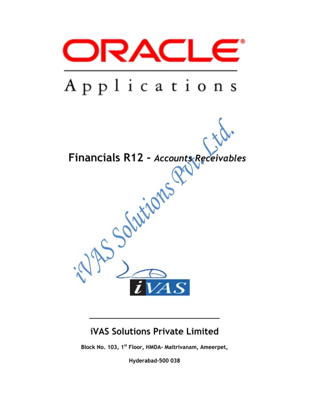 Oracle Receivables ivas | PDF