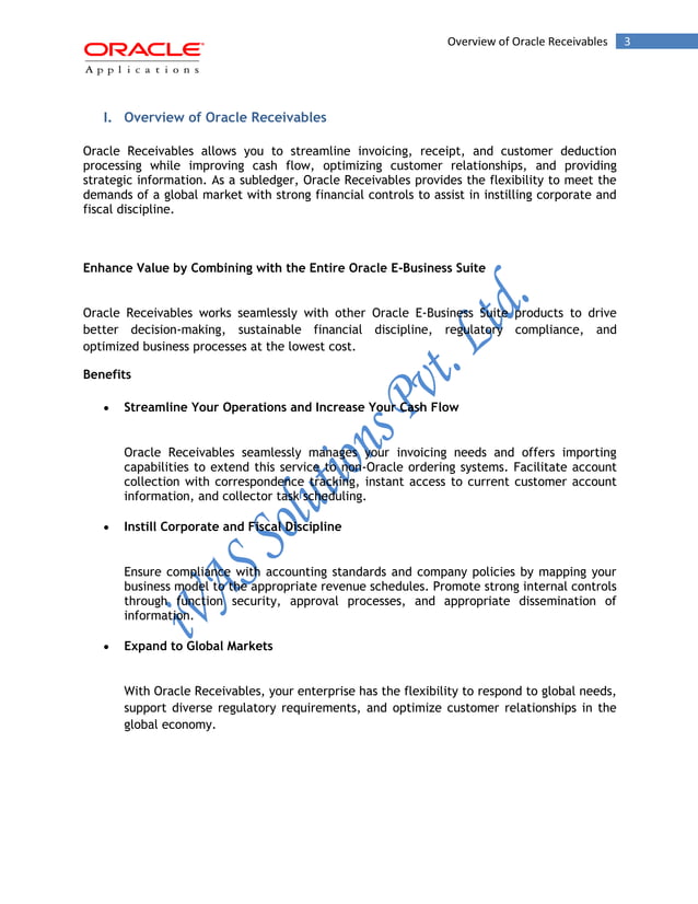 Oracle Receivables ivas | PDF