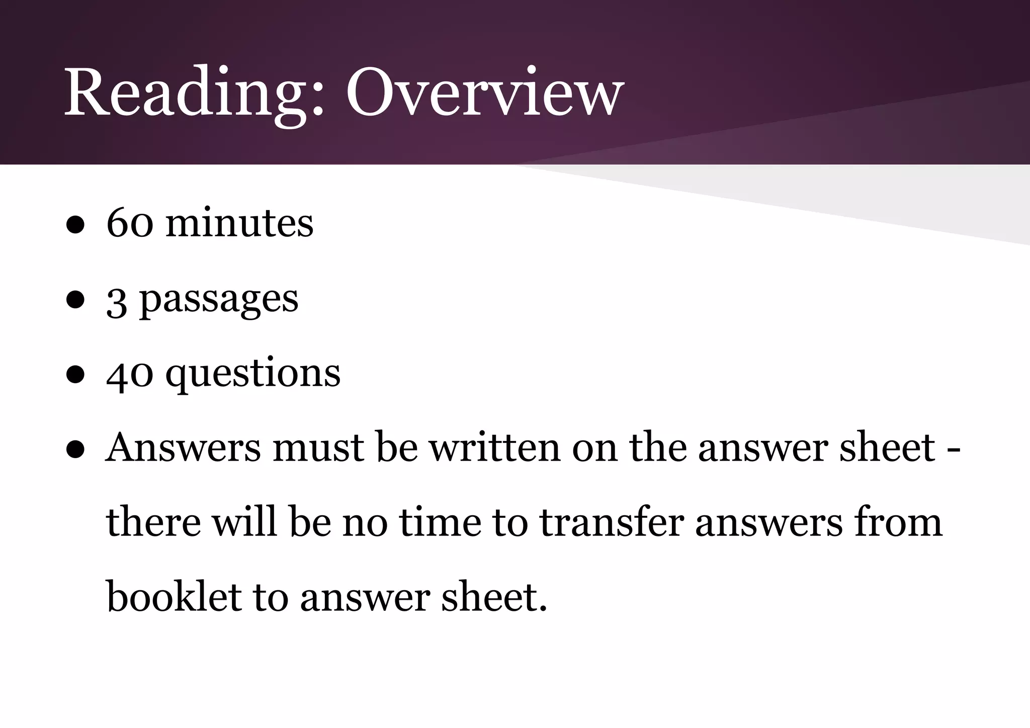 Academic IELTS: Exam Format | PPTX