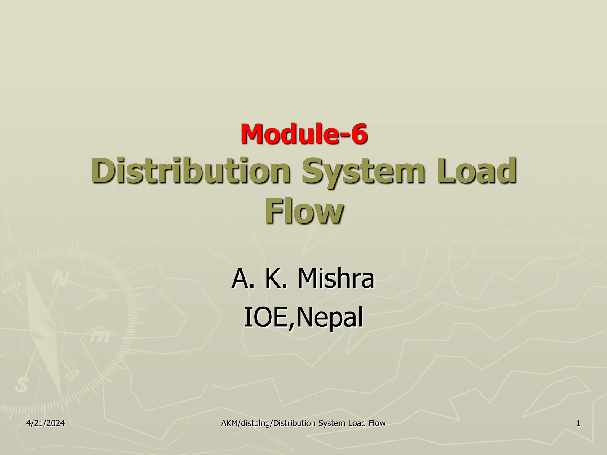 Electrical Distribution Load Flow technique.ppt