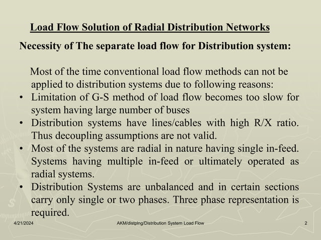 Electrical Distribution Load Flow technique.ppt