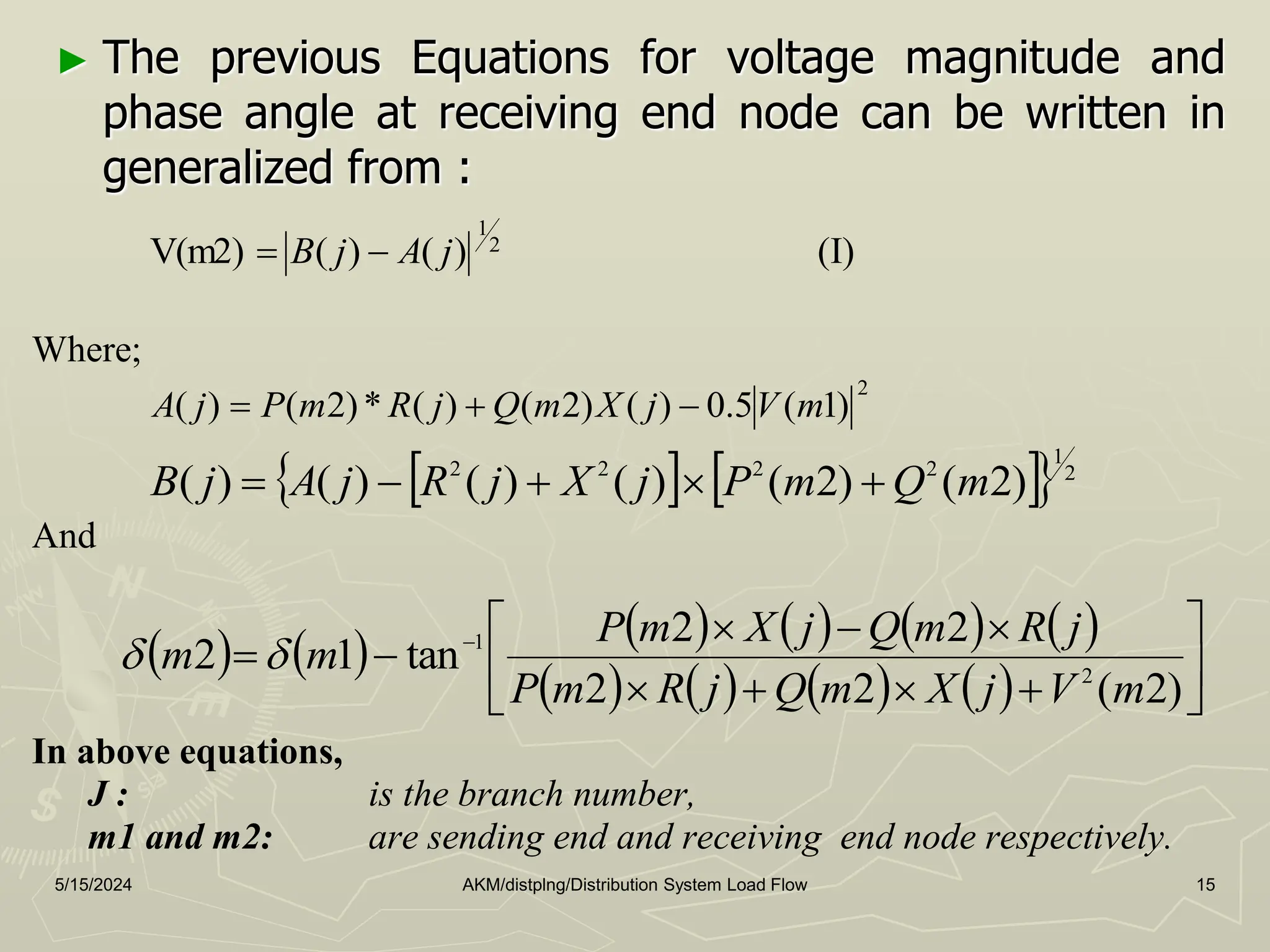 M6 Distrbution Load Flow Analysis Of Distribution Systemppt 3741