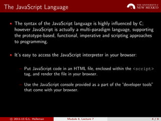 M6 l7-java script-handout | PPT