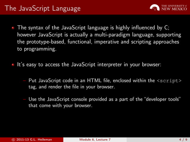 M6 l7-java script-handout | PPT | Free Download