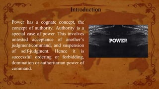 Power in political science of political theory | PPTX | Politics