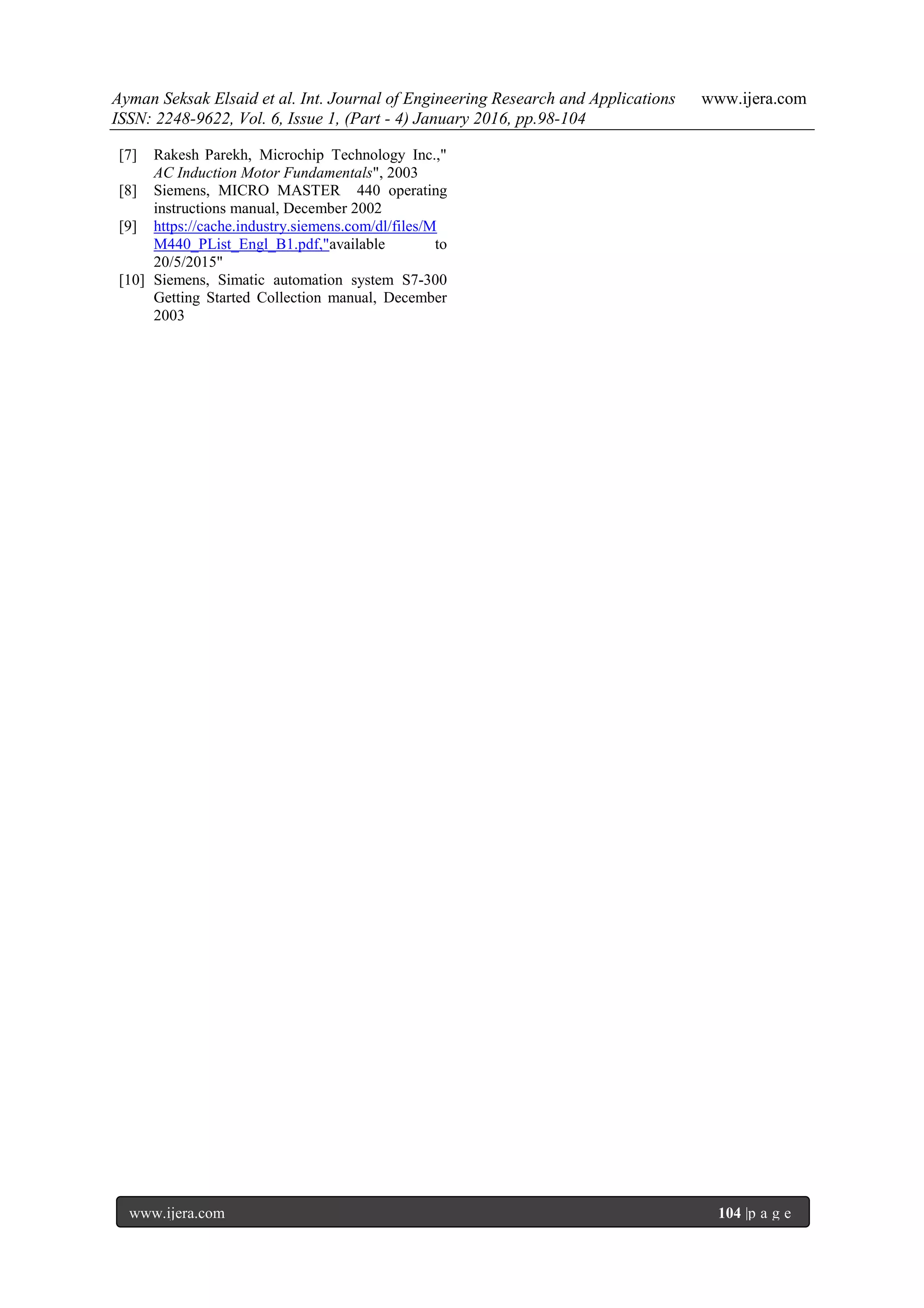 Speed Control Of Induction Motor Using Plc And Scada System Pdf