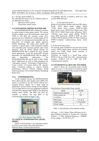Speed Control of Induction Motor Using PLC and SCADA System | PDF